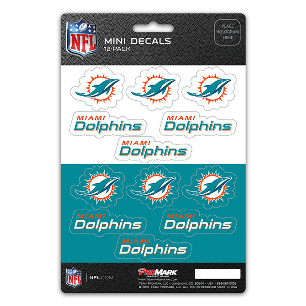 Miami Dolphins Decal Set Mini 12 Pack – Conley Sports